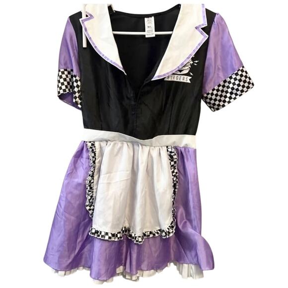 Unknown | Costumes | Girls Halloween Costume Waitress 5s Diner Purple ...